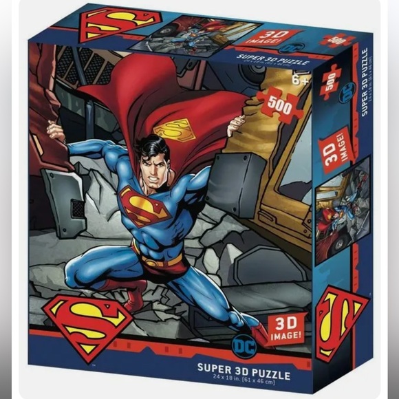 DC Comics | Toys | 3d Superman Puzzle 50 Pieces New | Poshmark